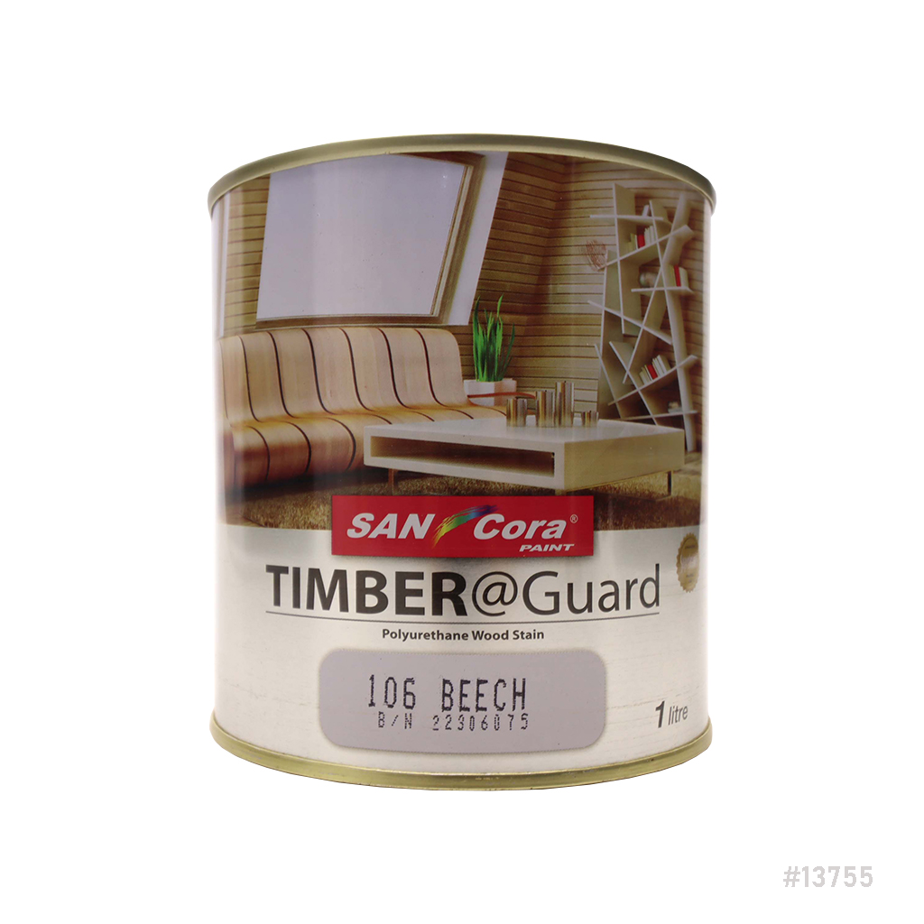 Sancora® TIMBER@Guard Polyurethane Wood Stain Varnish 1 Litre 106 ...