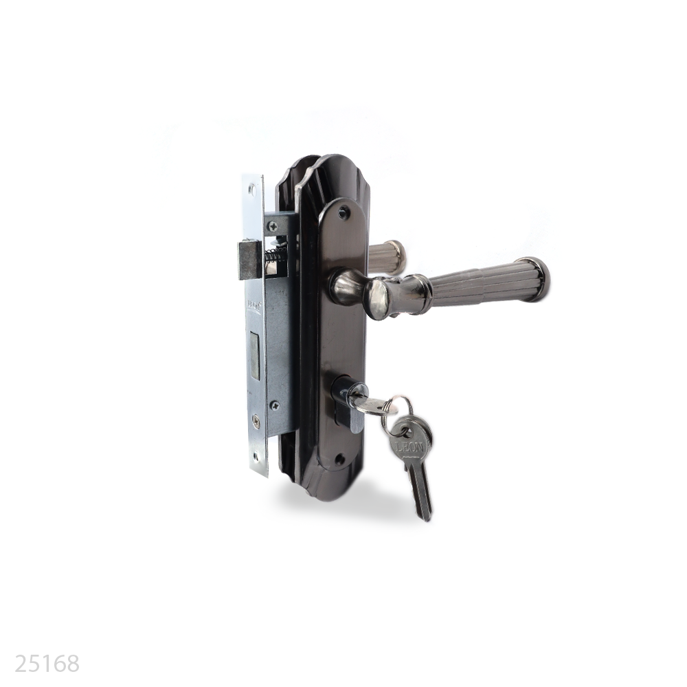 Door Handle Small Set JM2003M SN/CP Leon | Whetstone